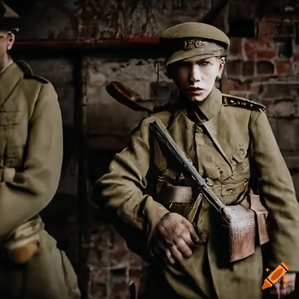 Realistic earwig insect in ww2 military clothing on Craiyon