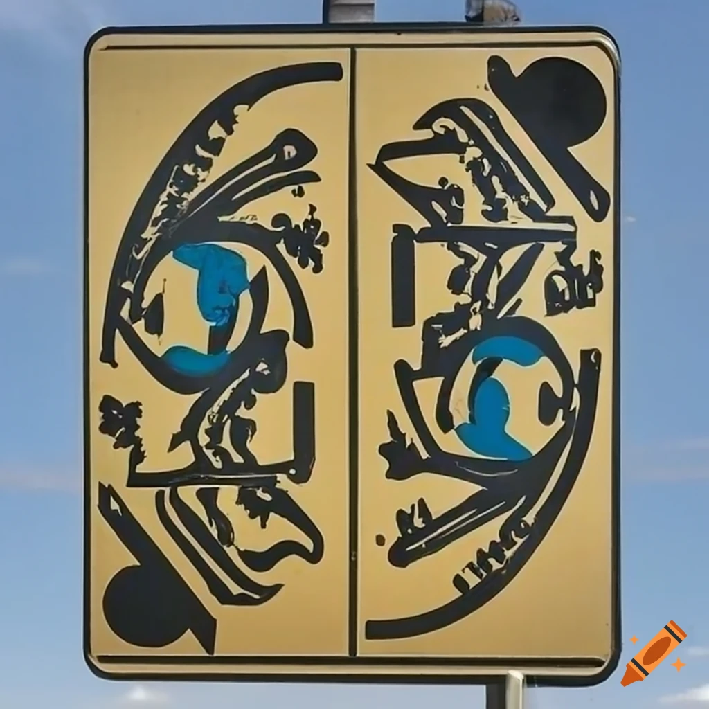 Urban street signs on Craiyon
