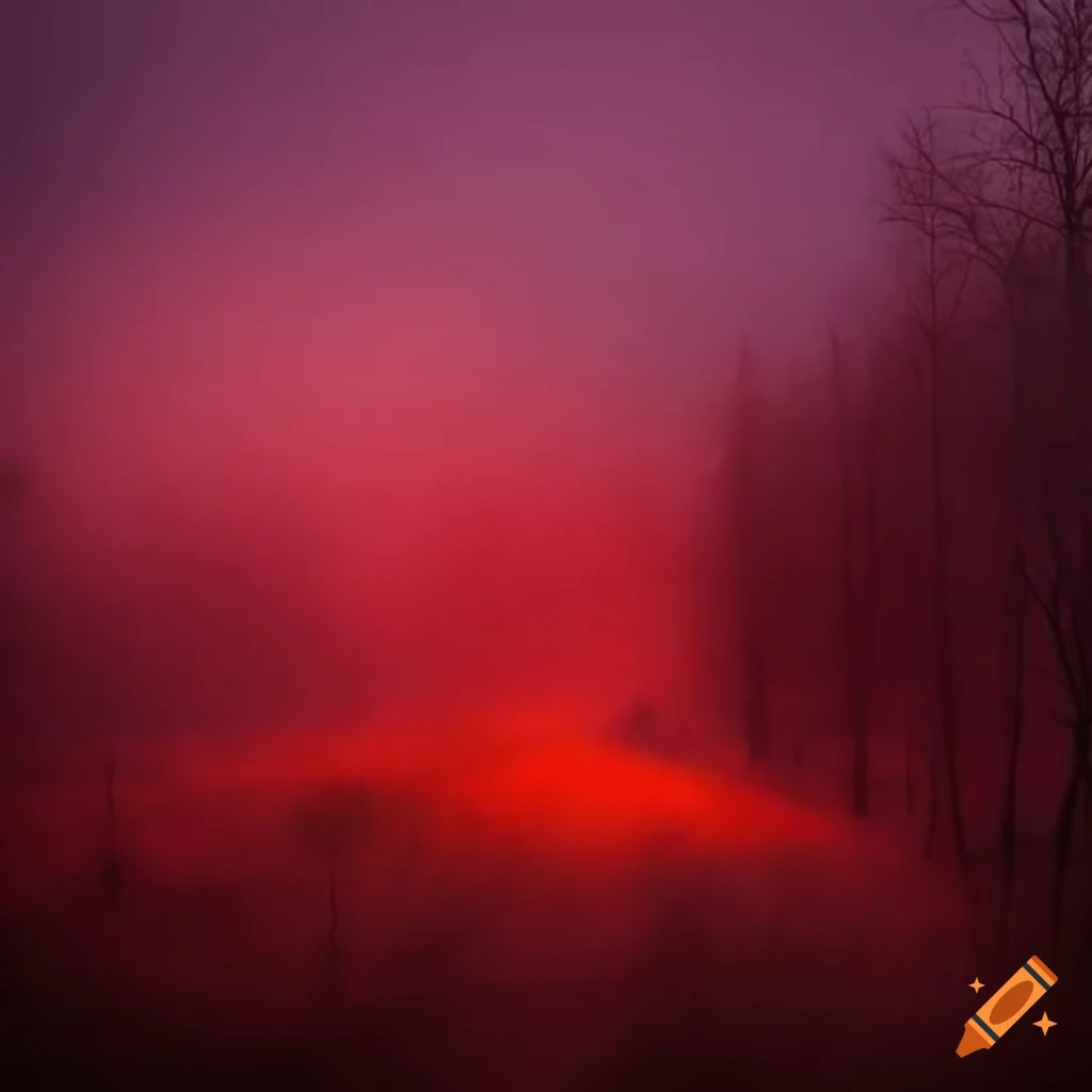 Vintage old film photograph of eerie landscape at dusk with shards of ...