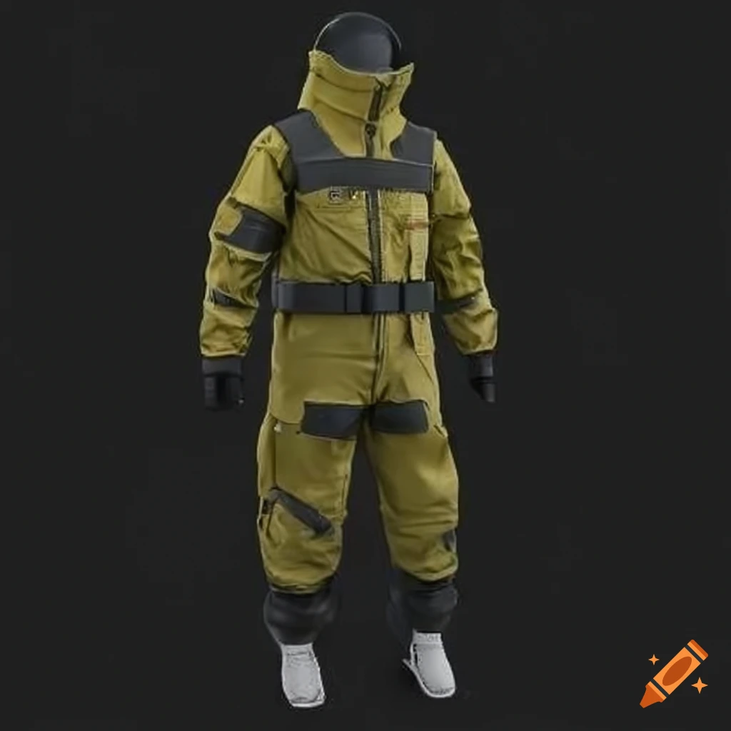Detailed full-length sapper suit