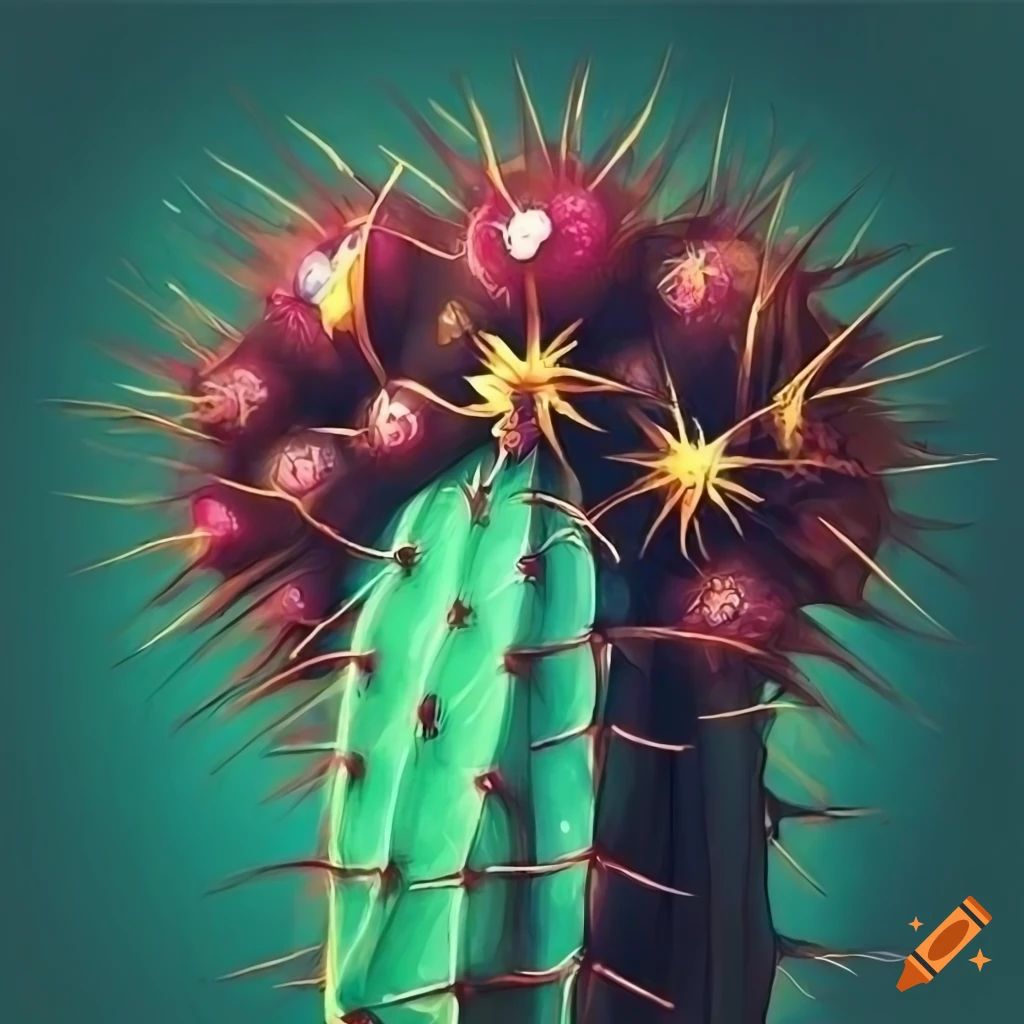 Artwork Inspired By A Haiku About A Cactus