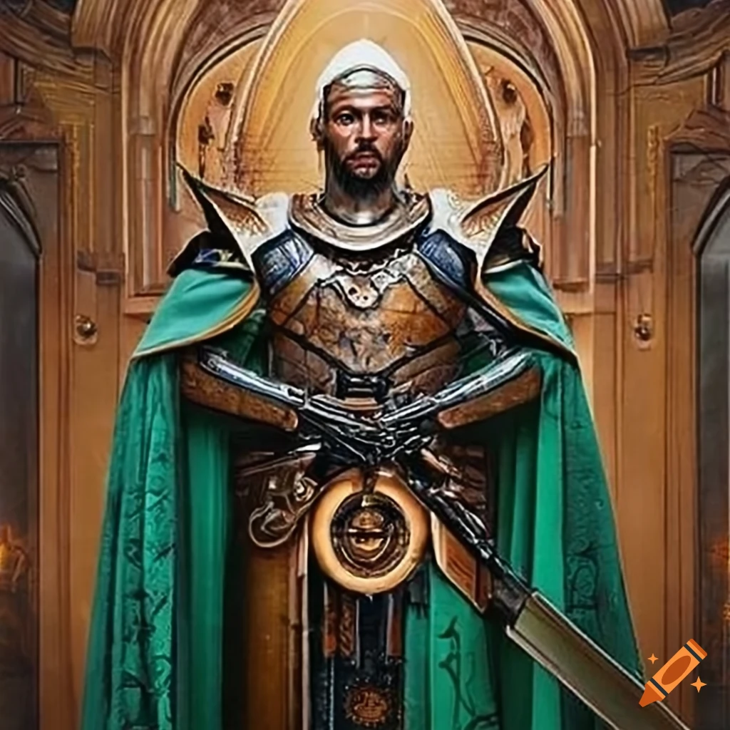 Hyperrealistic digital drawing of a warrior princess alien