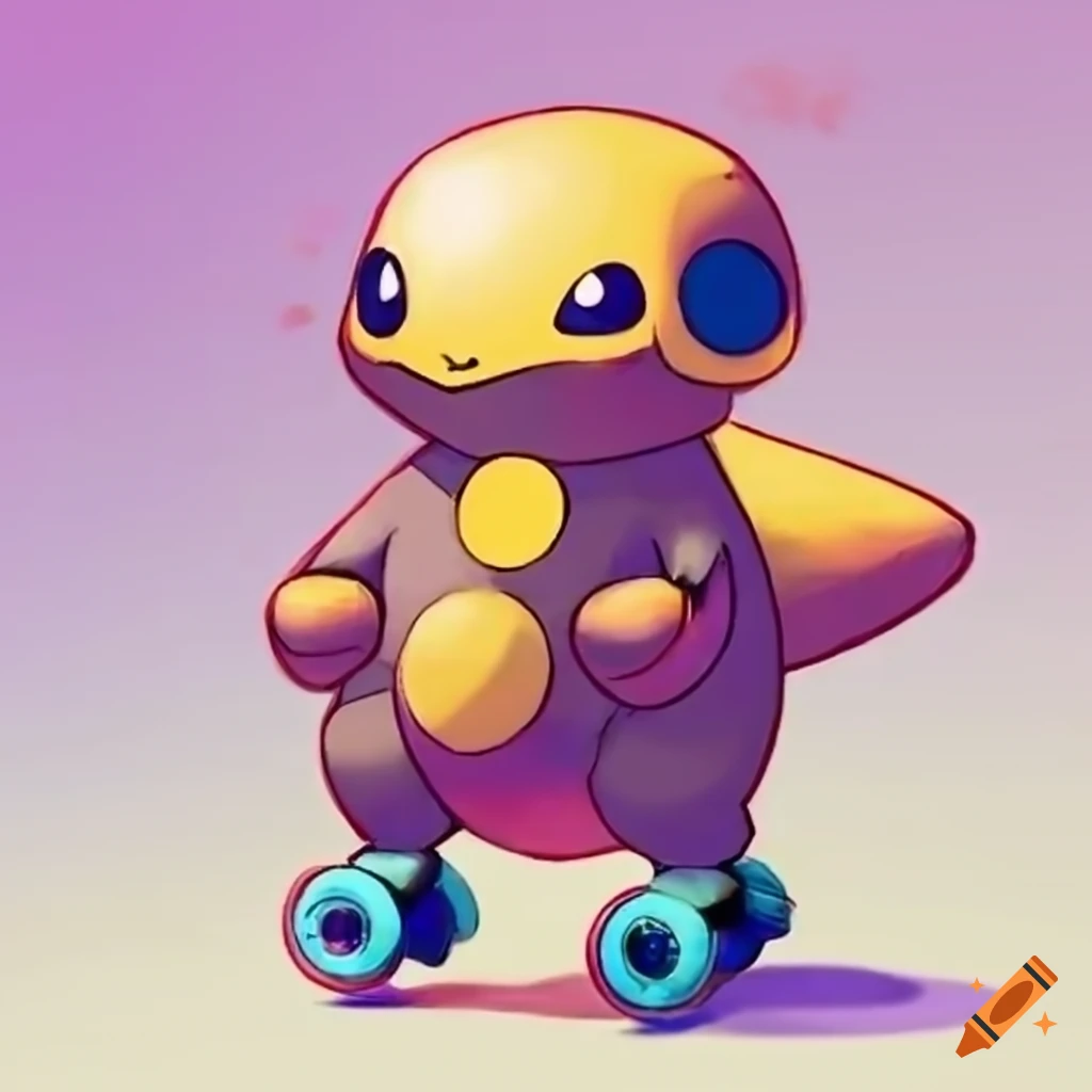 Rollerskate Pokémon illustration on Craiyon