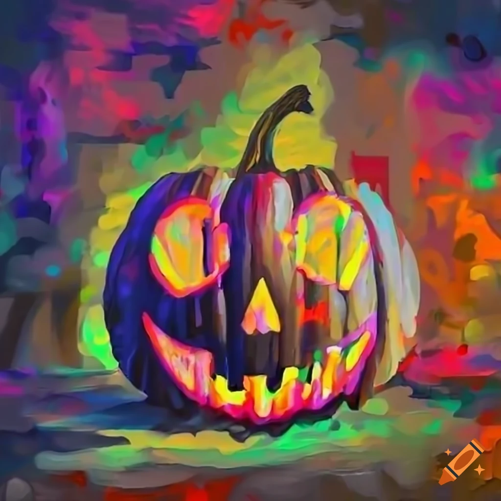 Digital art of spooky pumpkins with SAS letters on Craiyon