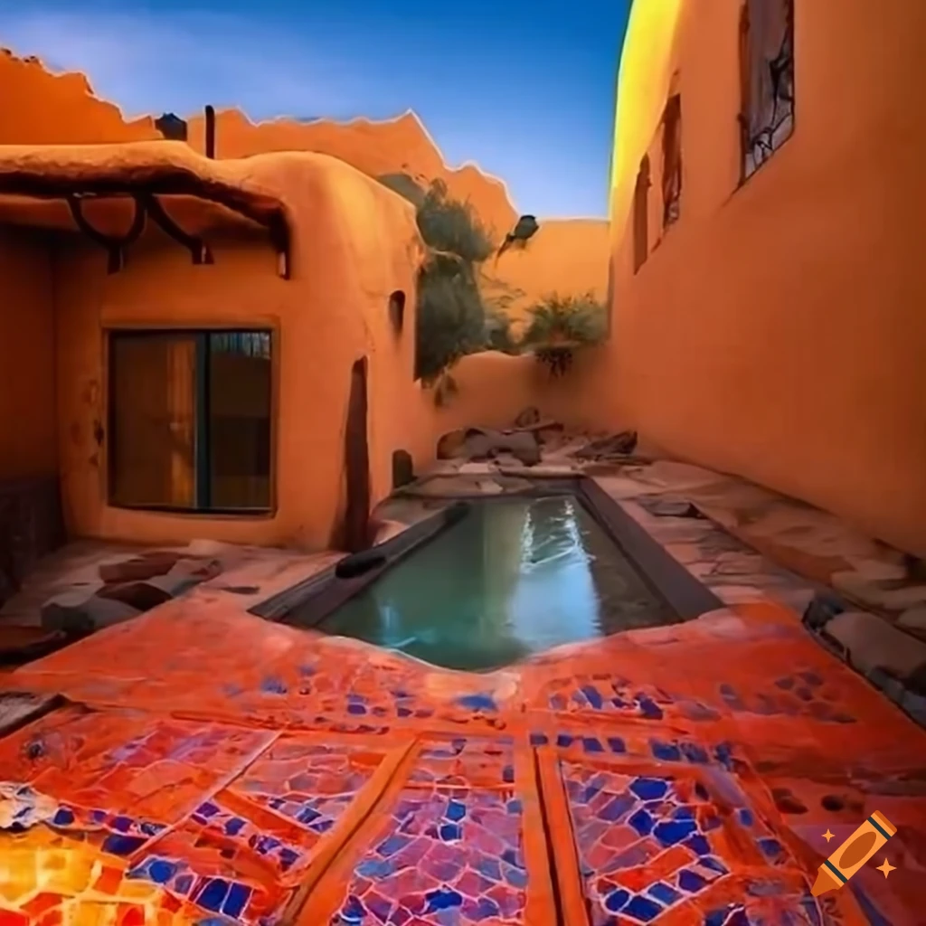 Arabian persian moroccan villa on Craiyon