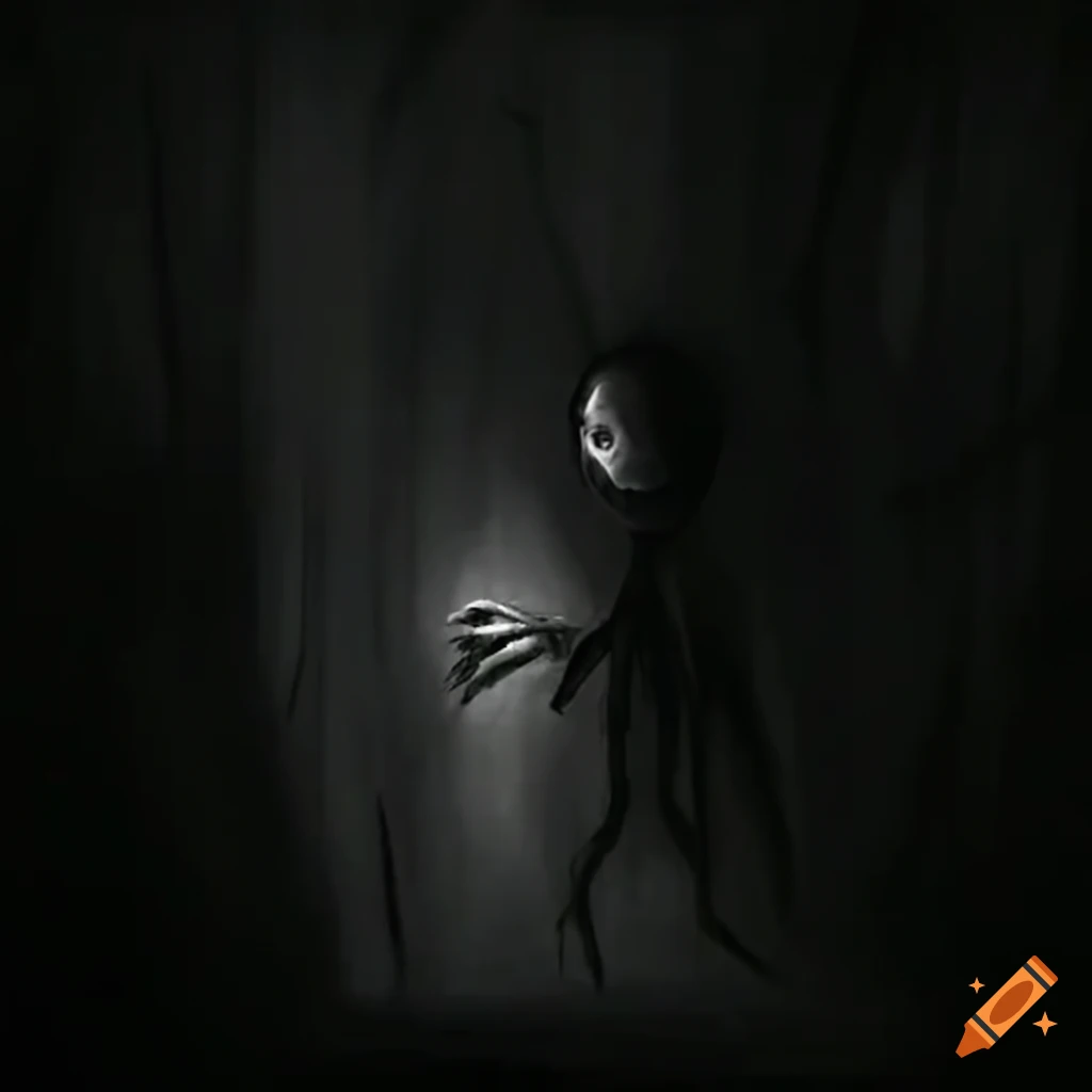 Image depicting a nightmare in a dark and surreal environment on Craiyon