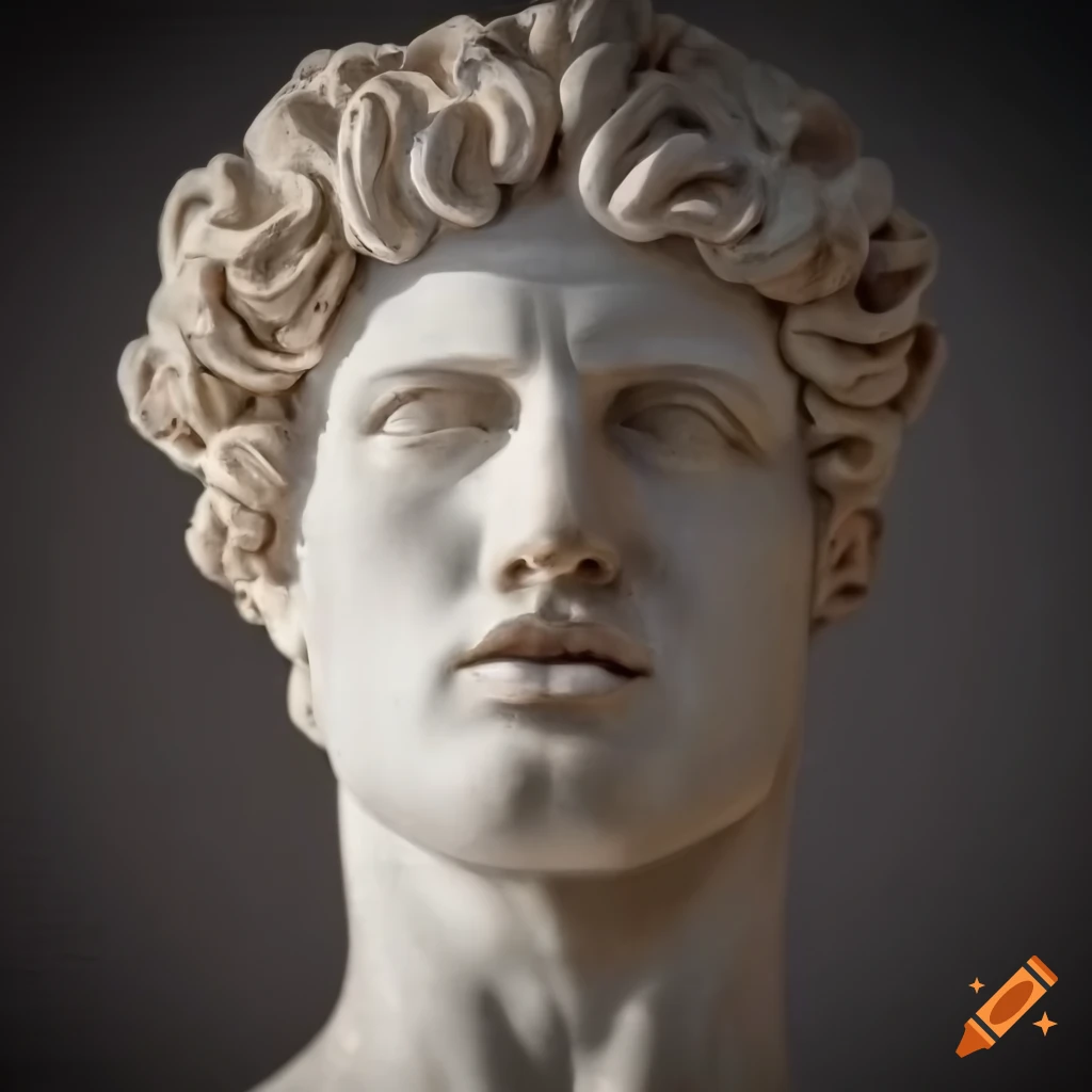 Greek Sculpture Male Face