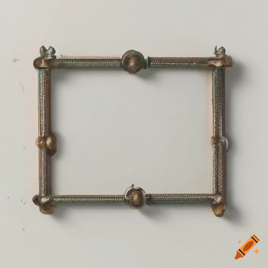 Illustration of threaded rods in a frame on Craiyon