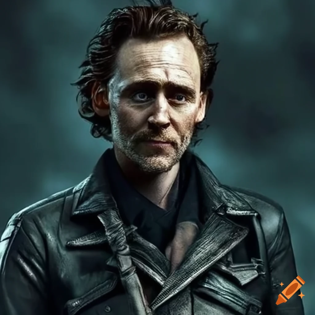 Tom hiddleston as negan in the walking dead on Craiyon
