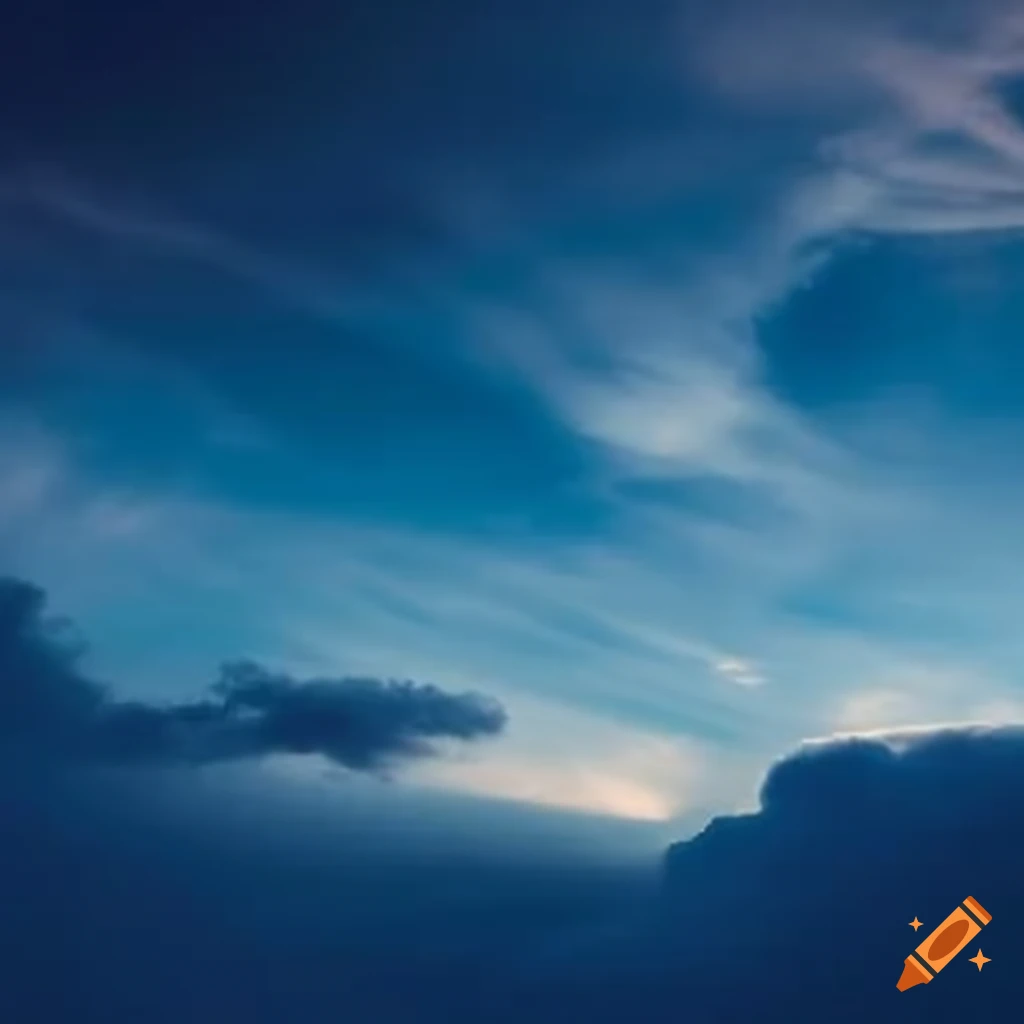 Cloudy sky on Craiyon