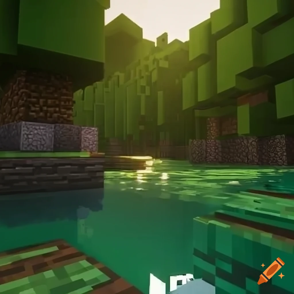 Minecraft hosting service advertisement on Craiyon