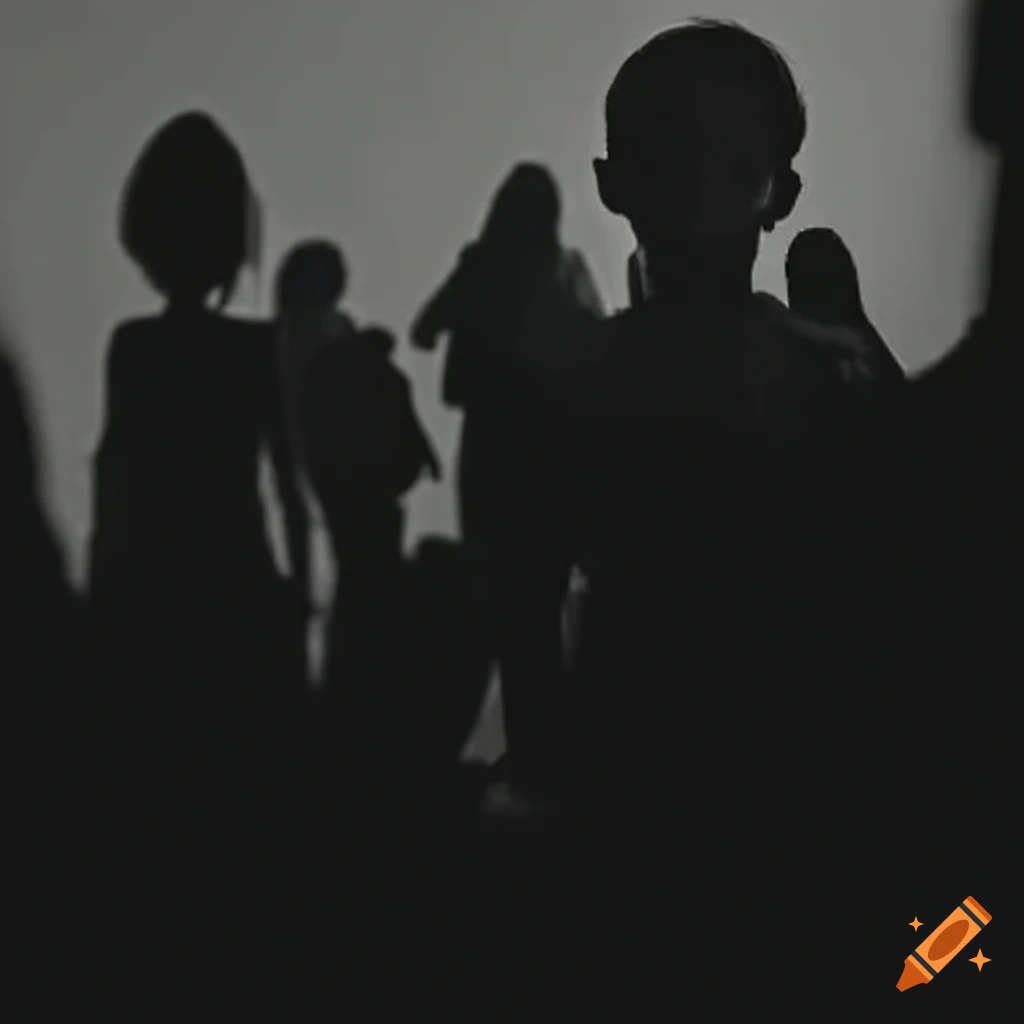 Photo of a captivating shadow in a crowd on Craiyon