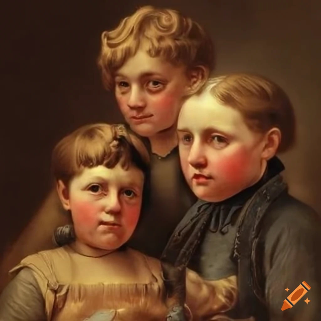 19th century family portrait on Craiyon
