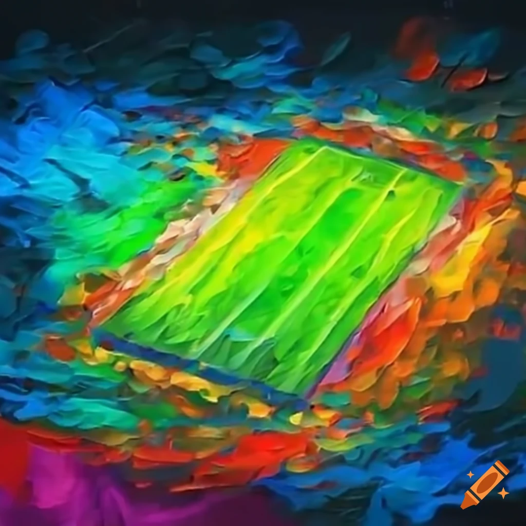 Strategic view of a soccer field with a 4-3-3 formation