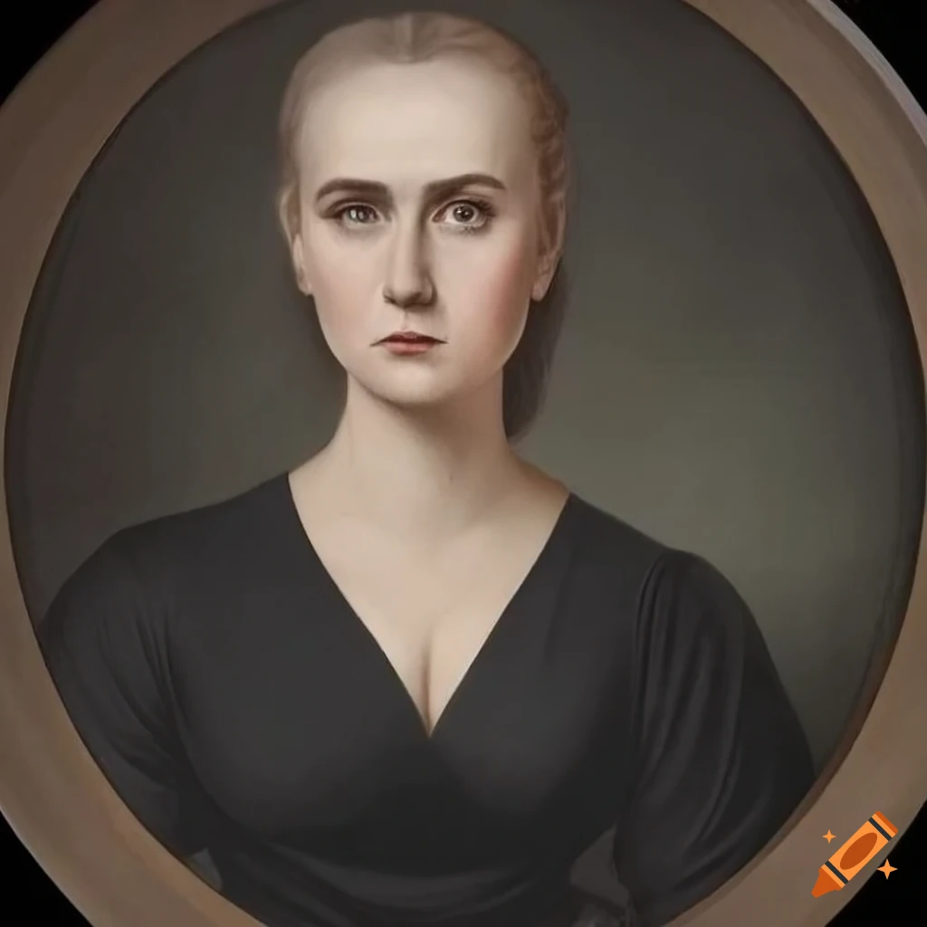 Detailed portrait of a woman with dark eyes on Craiyon