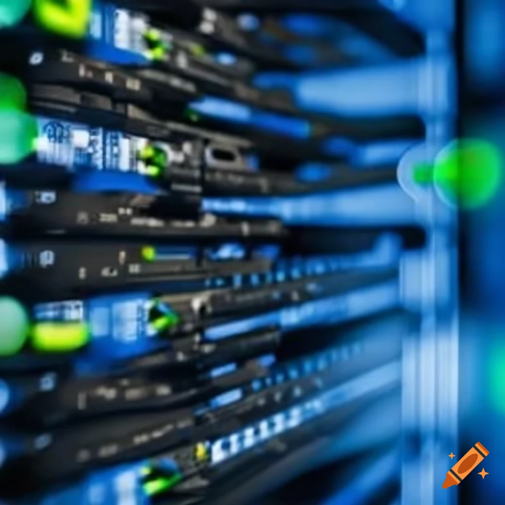 Conceptual image representing the complexity of server infrastructure ...