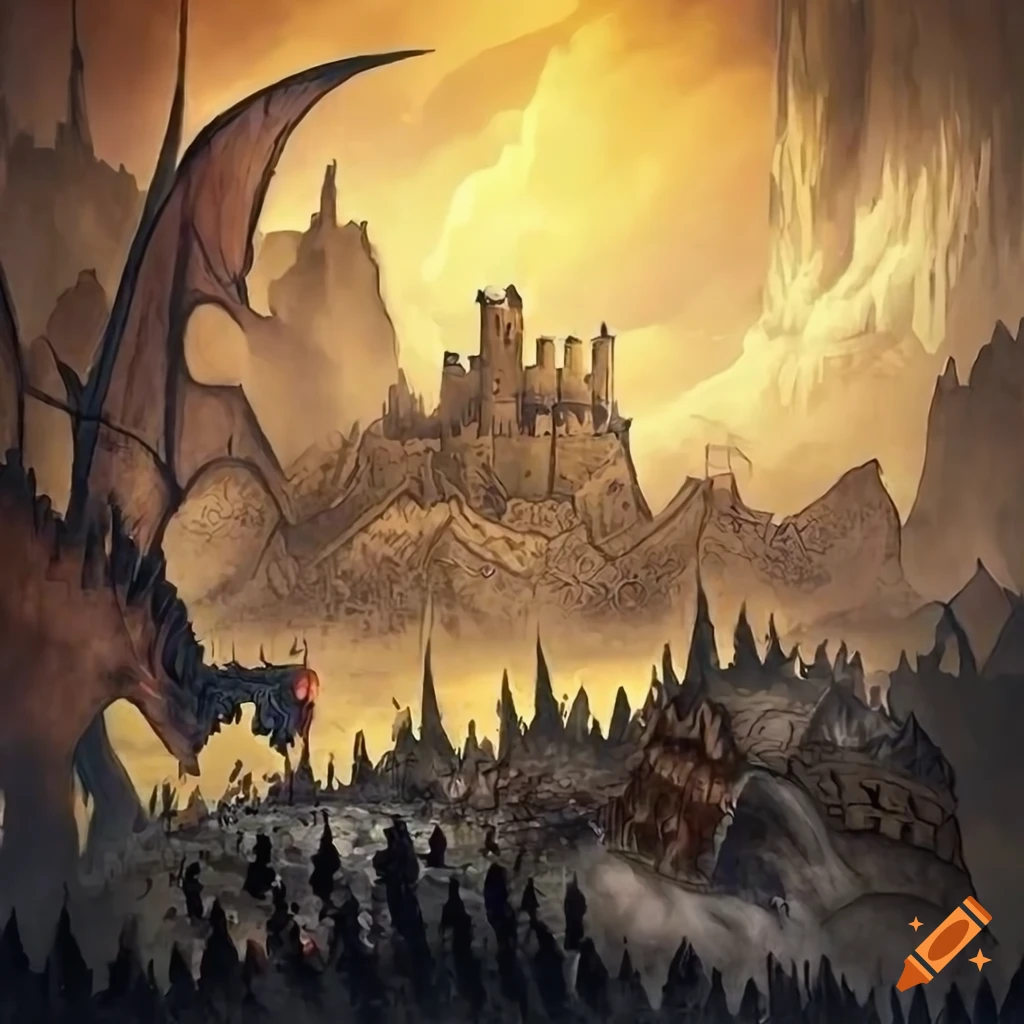 Fantasy Battle Scene