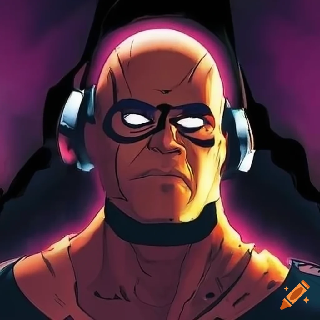 Malcolm x portrayed as magneto in x-men on Craiyon