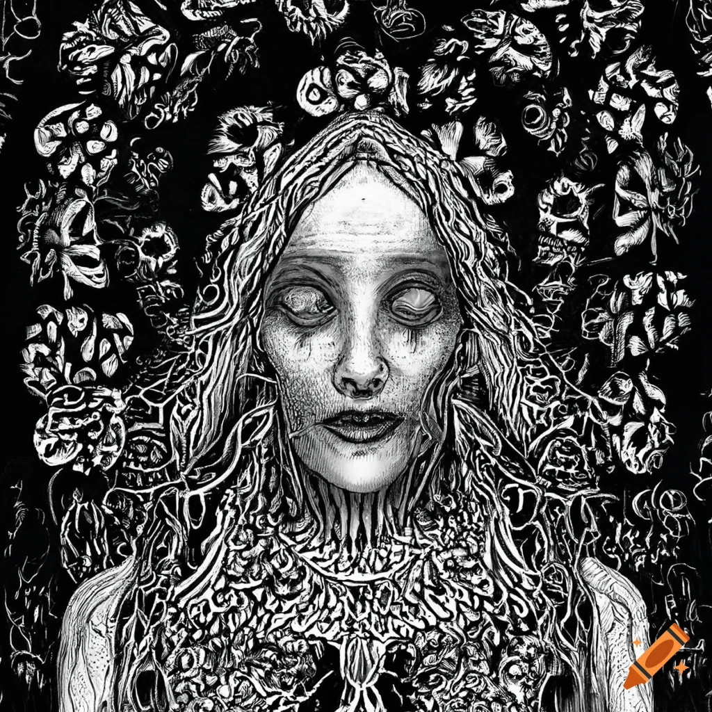 Illustration Of Louhi A Mystical Witch