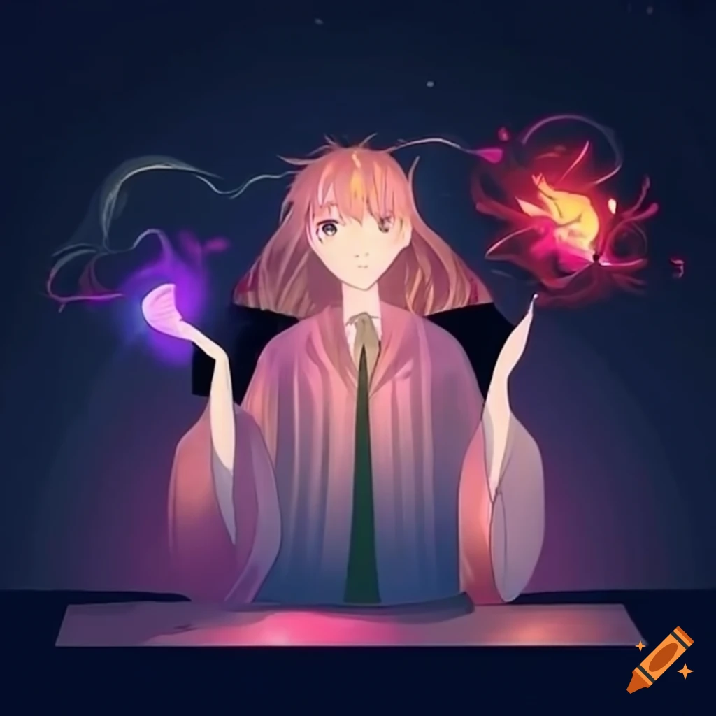 Artwork of gathered magic users on Craiyon