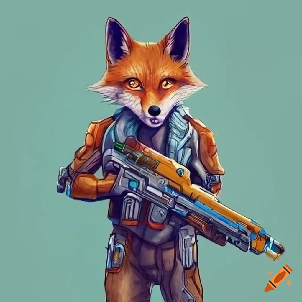 Fox soldier on Craiyon