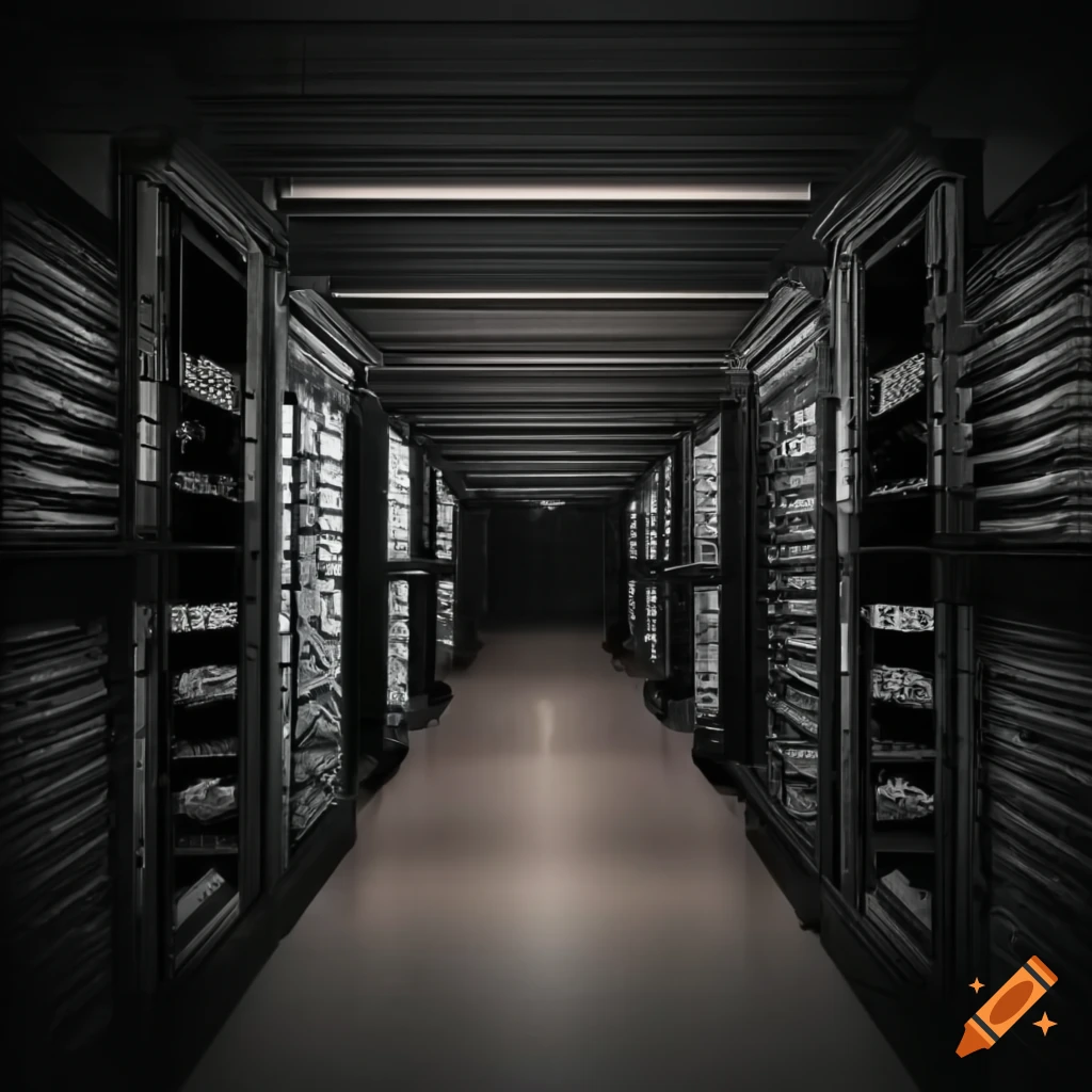 Illustration of various types of servers on Craiyon