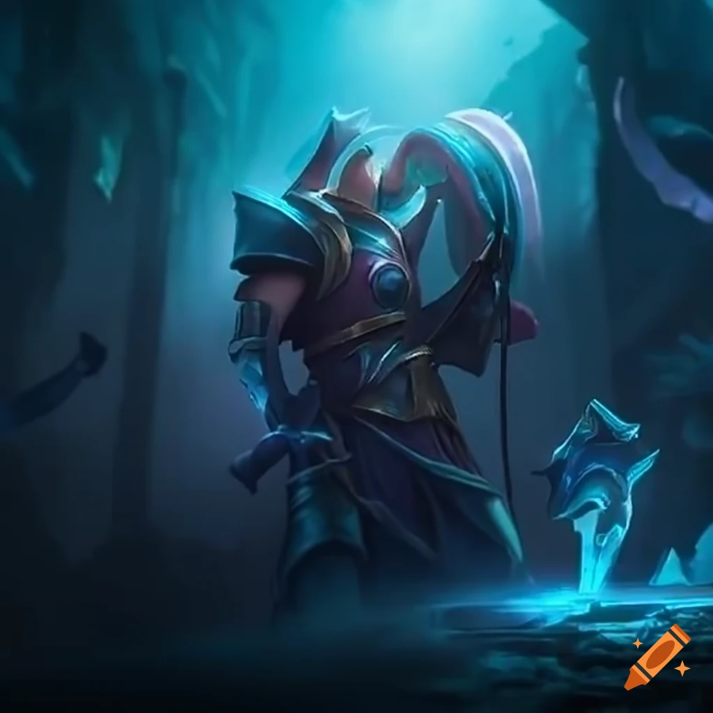 Gaming scene from league of legends on Craiyon