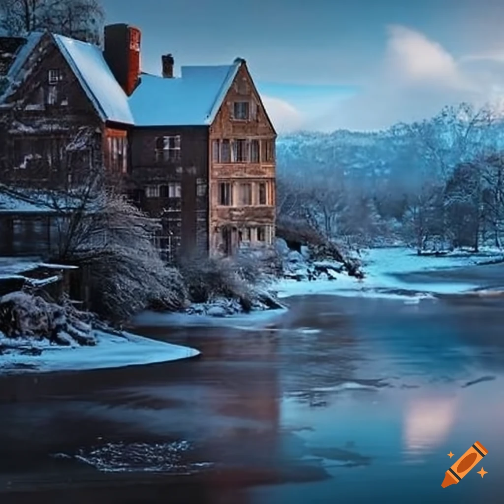 Winter landscape view