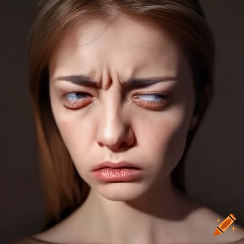 Close-up portrait of a stunning young woman on Craiyon