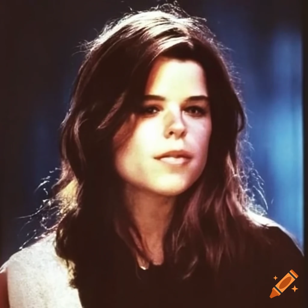 Neve campbell in her youth on Craiyon