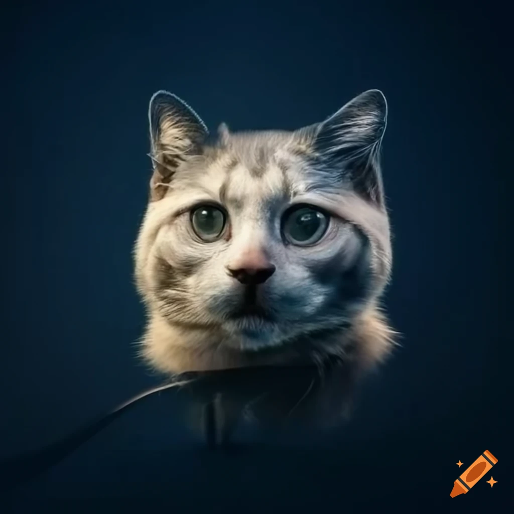 Adorable 3D render of a kitten playing with a red ball on Craiyon