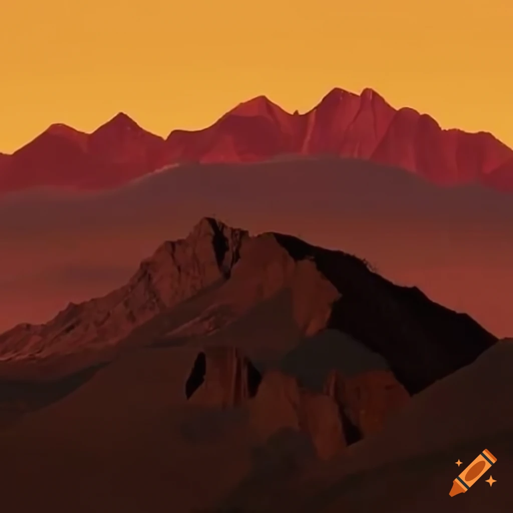 Brown mountain landscape