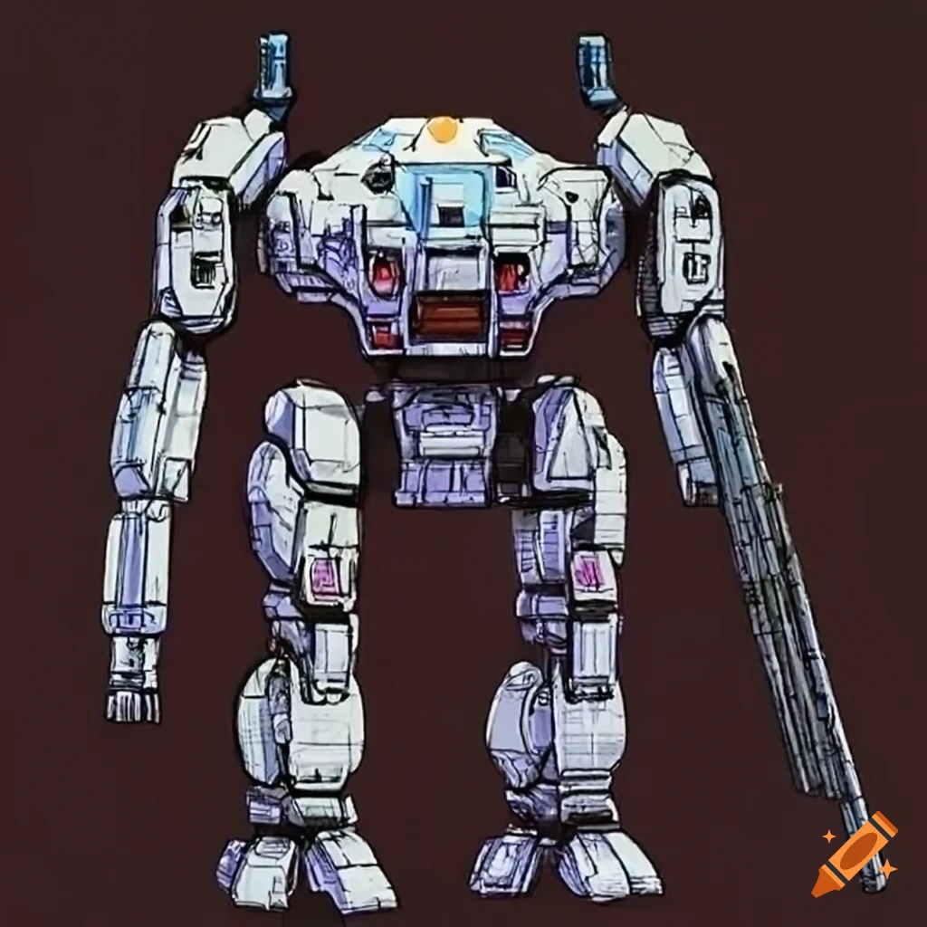 Illustration of battletech artwork by chiho aoshima on Craiyon