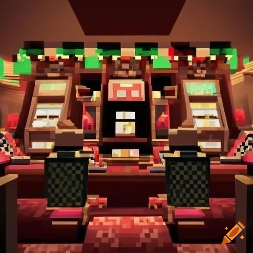 Casino Minecraft Experience on Craiyon