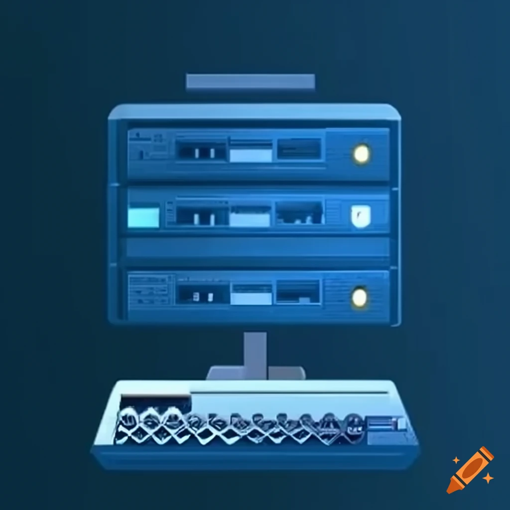 Illustration of a proficient server master on Craiyon