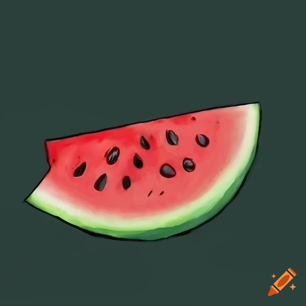 Watermelon flying in space on Craiyon