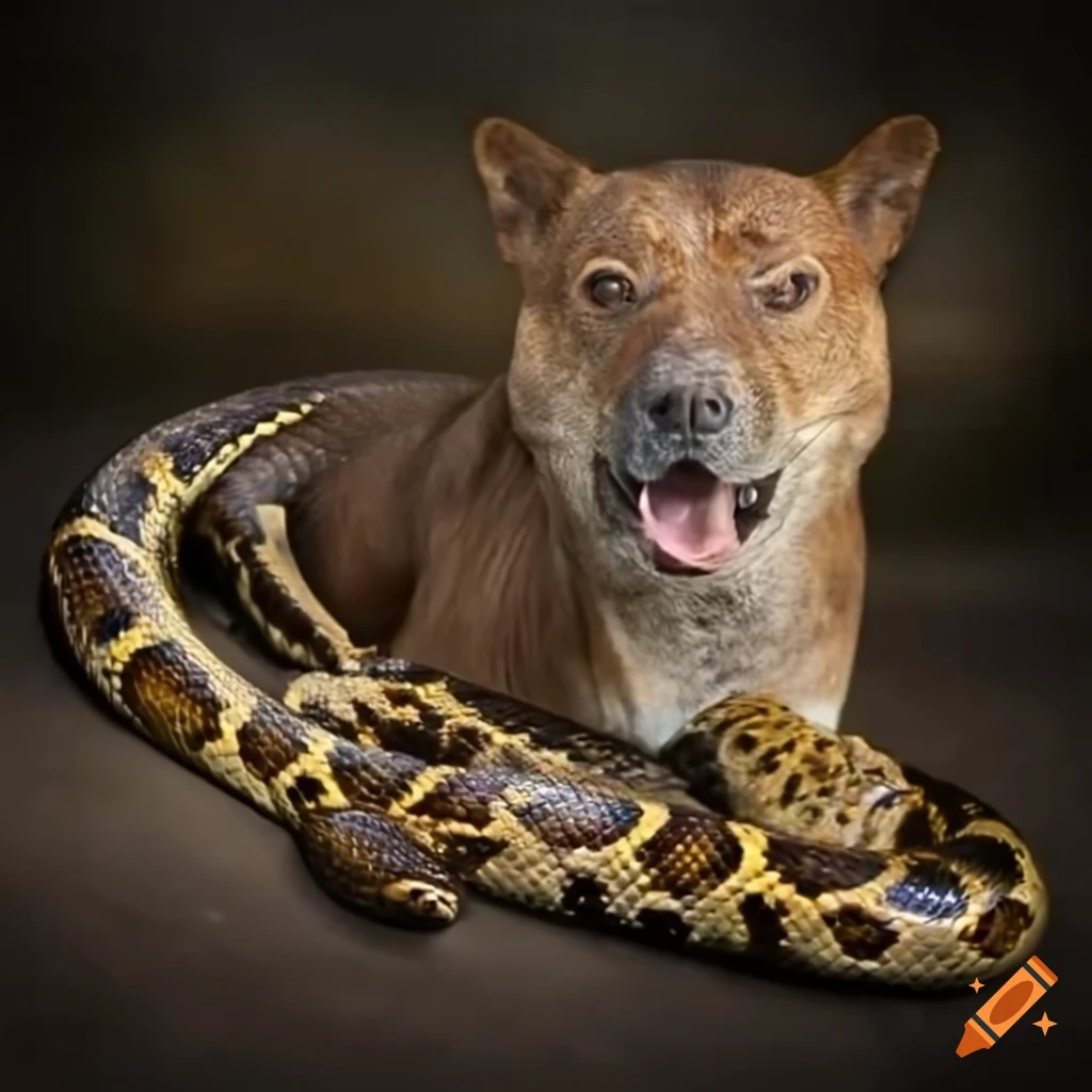 The snake dog of florgelpiep on Craiyon