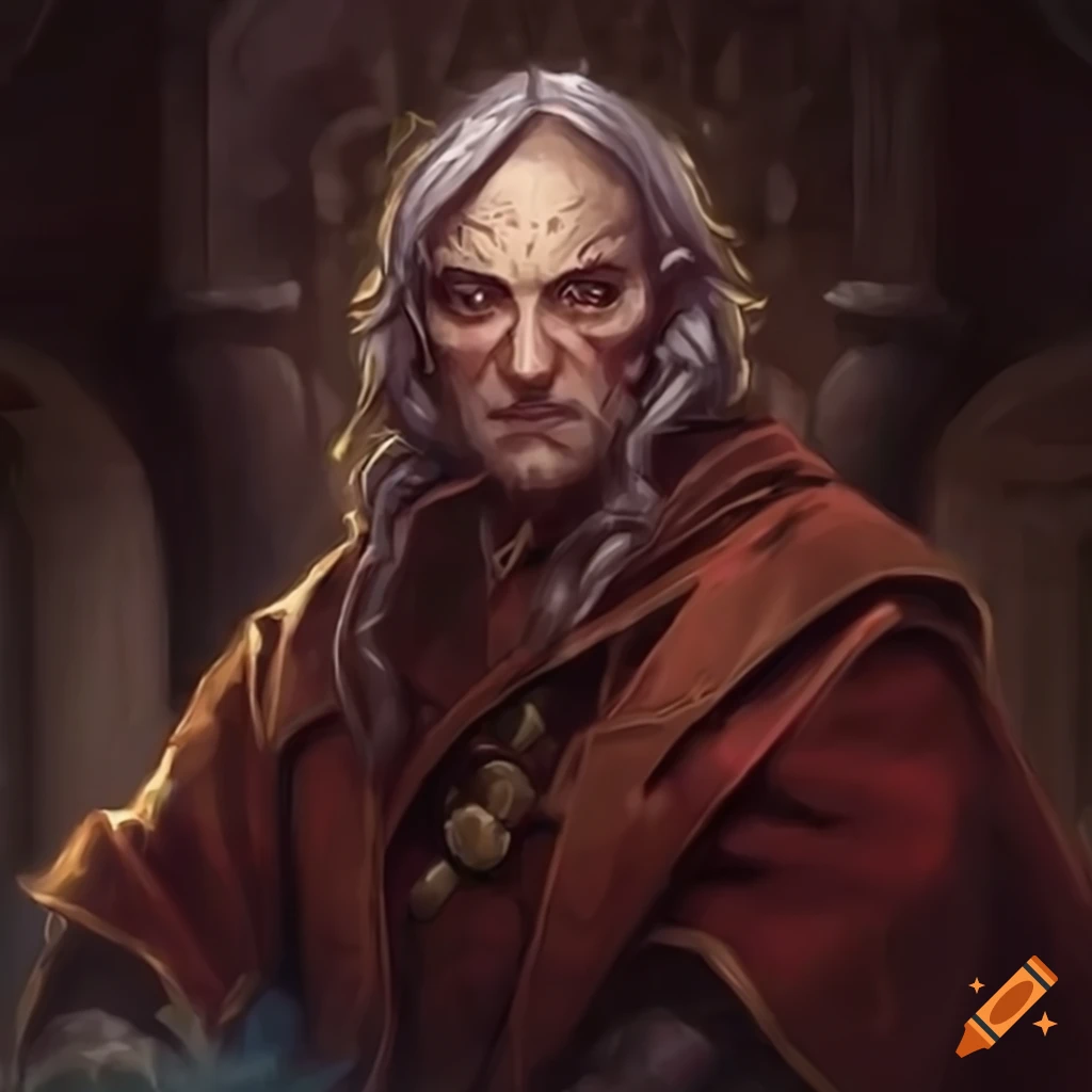 Artwork of an archmage in a fantasy world