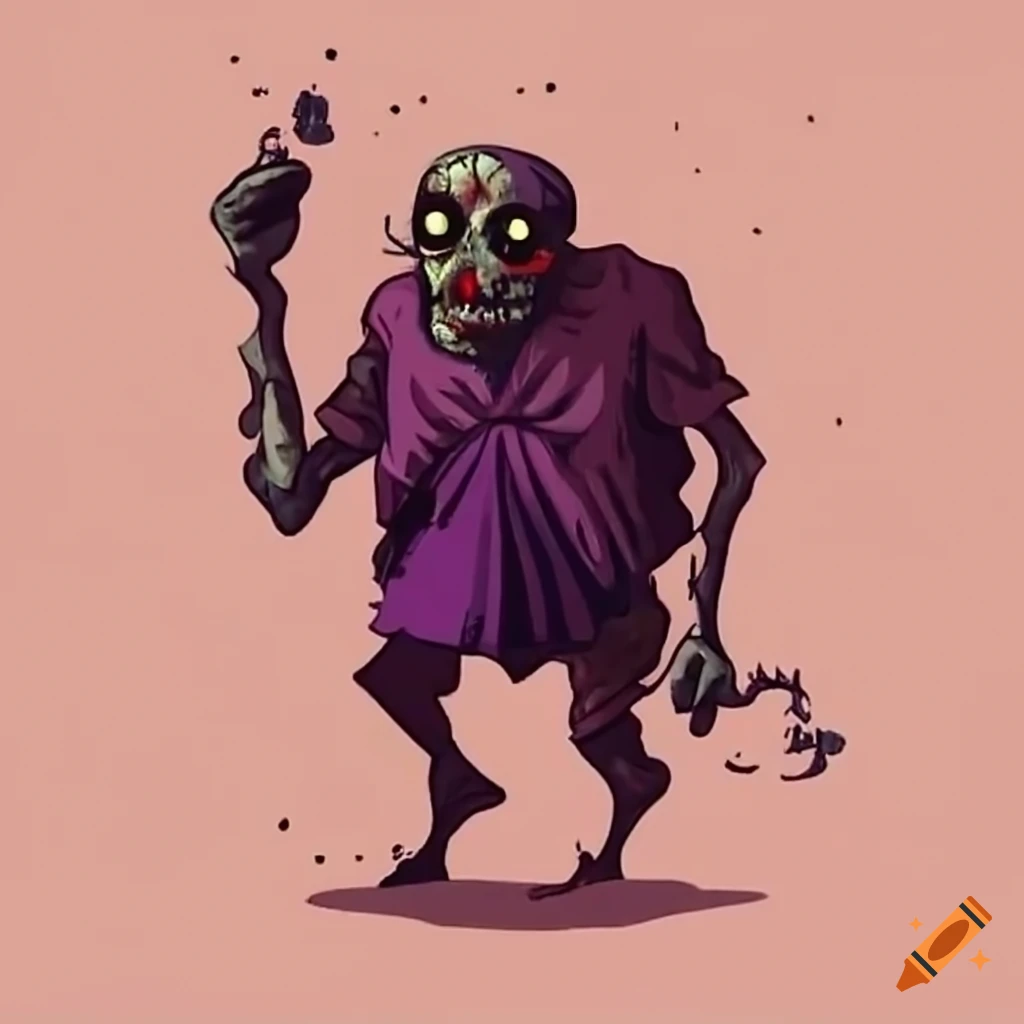 Undead creatures armed on Craiyon