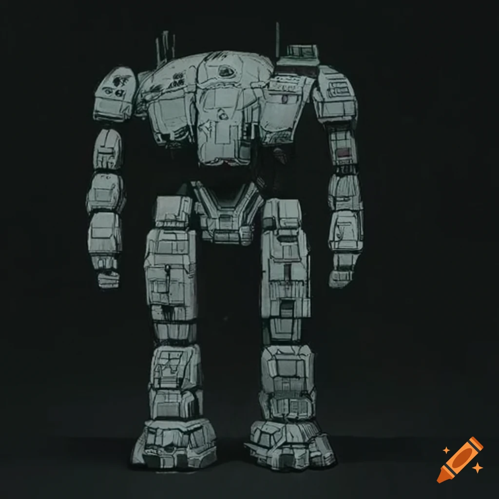 Illustration of battletech artwork by chiho aoshima on Craiyon