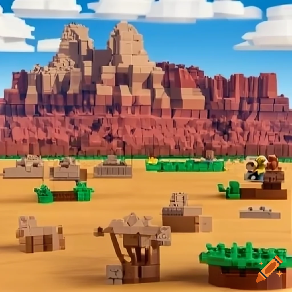 Lego set of arizona landscape on Craiyon