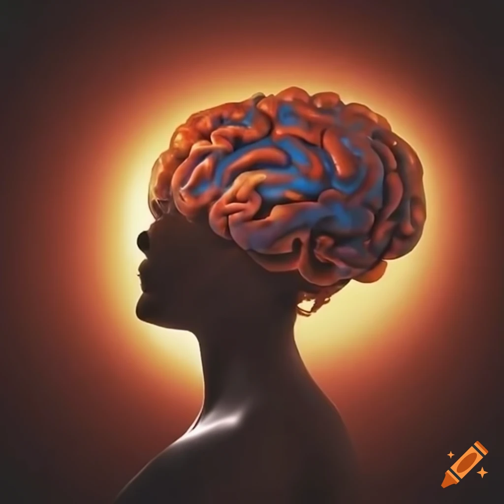 Burning brain as a symbol of social media destruction