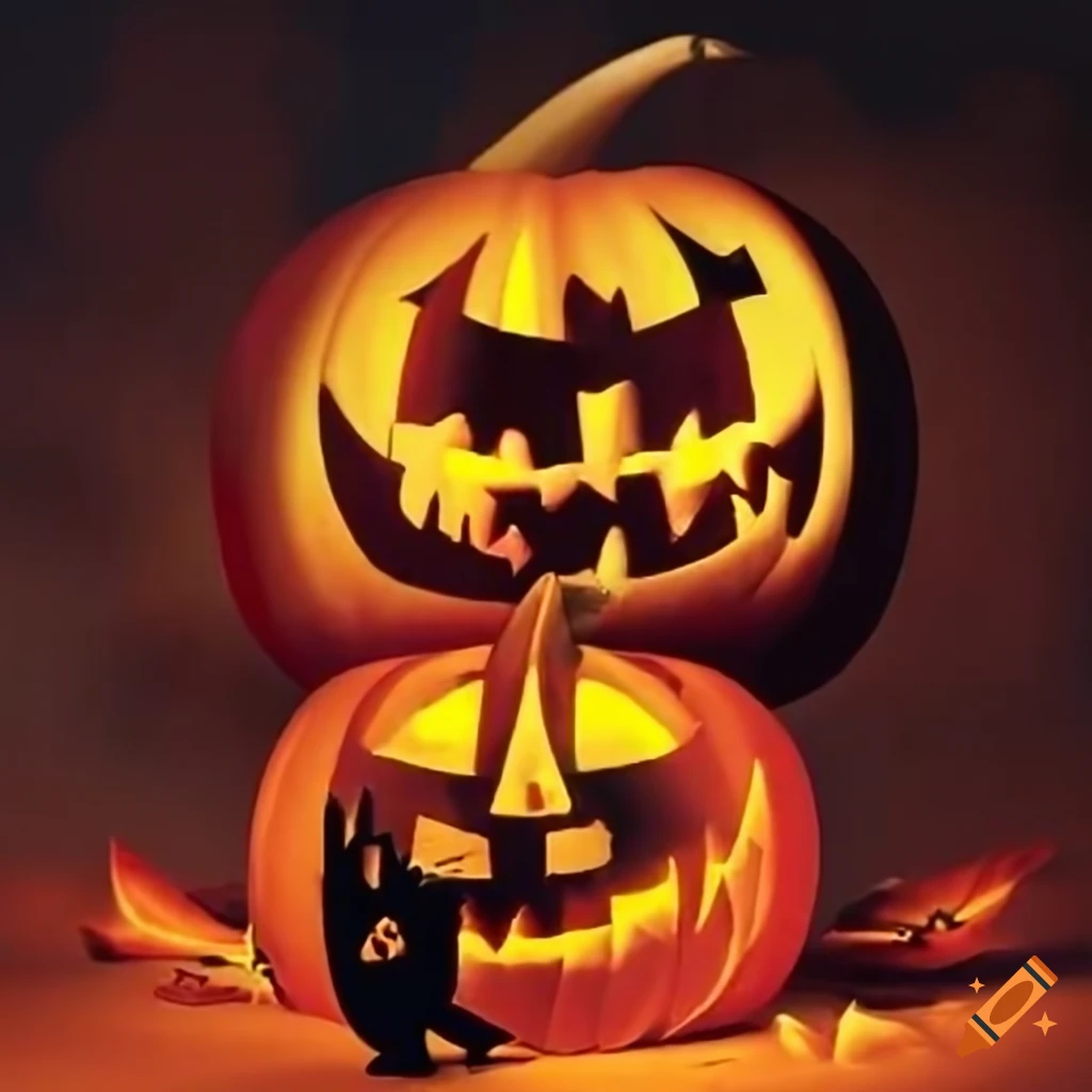 Halloween-themed image on Craiyon