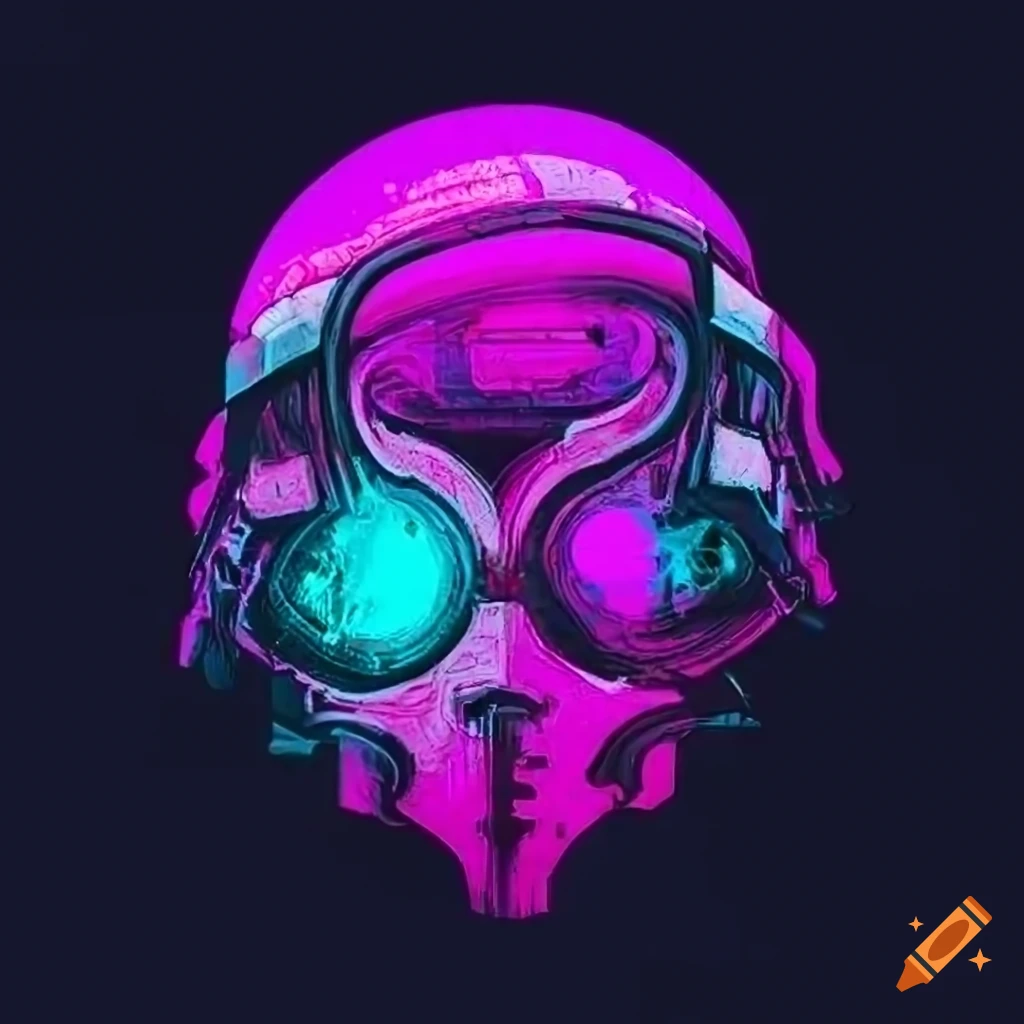 Cyberpunk-style logo of gamemir