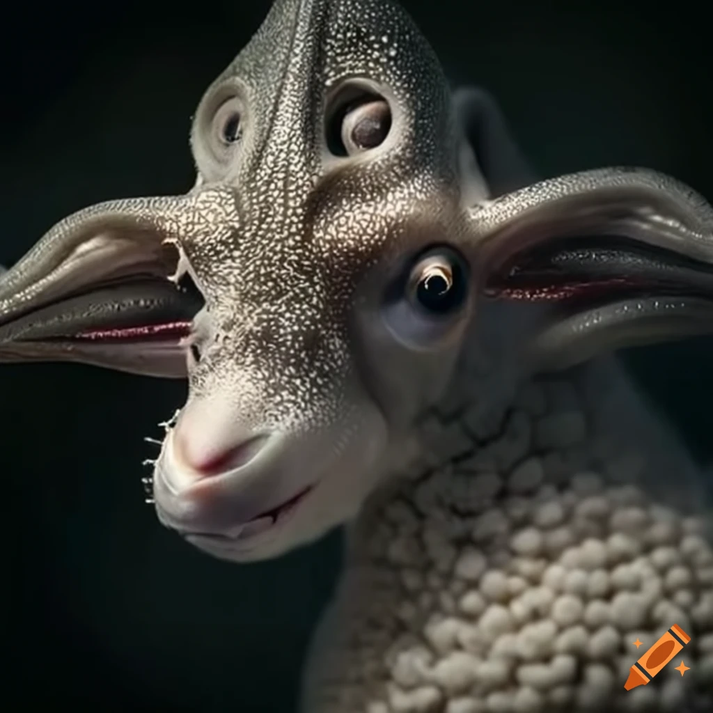 Image of a squid-lamb hybrid on Craiyon