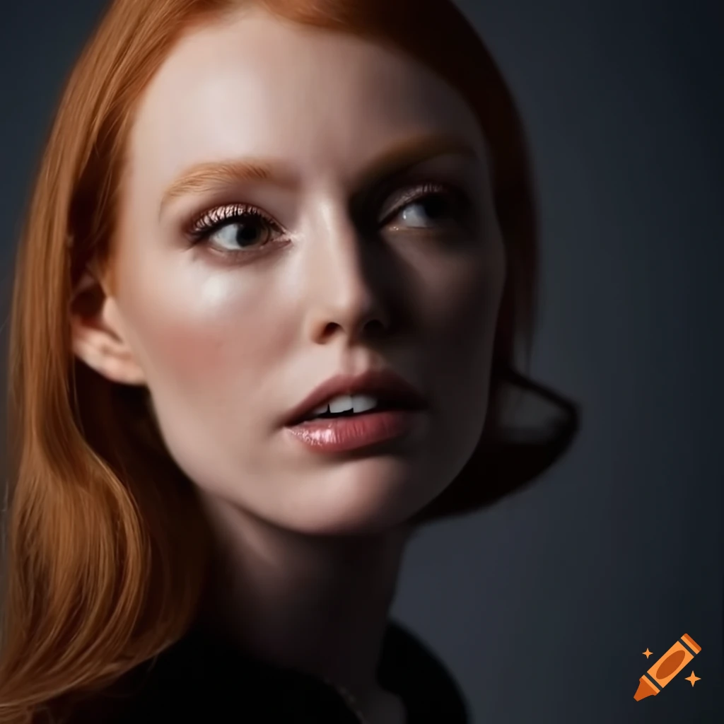 Close Up Portrait Of A Stunning Young Woman With Detailed Lighting
