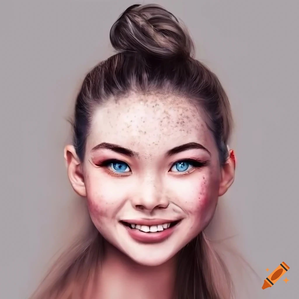 Cartoon of bjork as a young girl on Craiyon