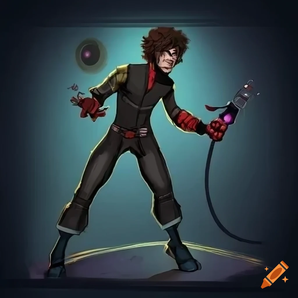 Comic book illustration of a teleporting young hero