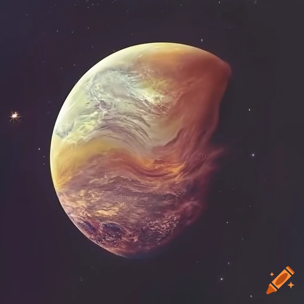 Dense ring of asteroids in space painting on Craiyon