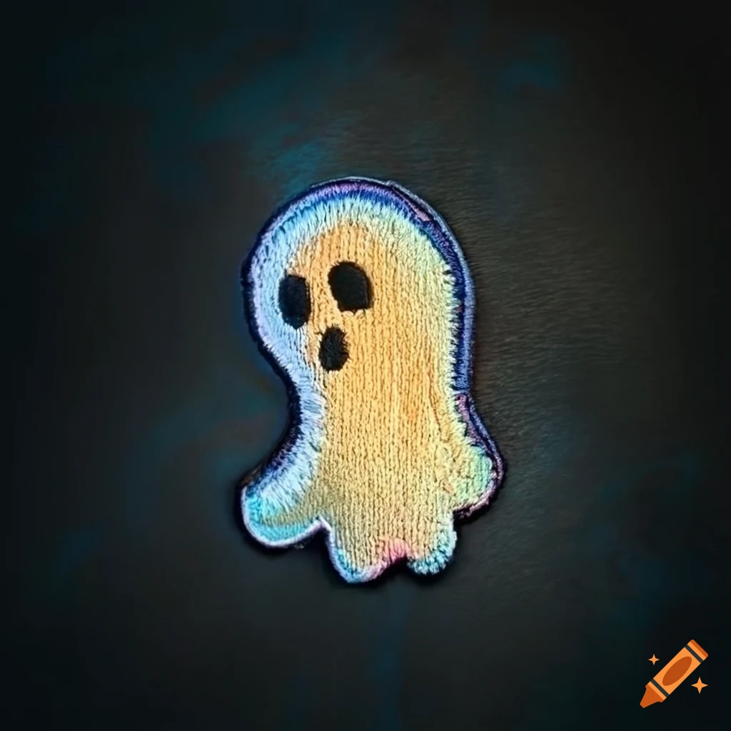 Whimsical ghost patch on Craiyon